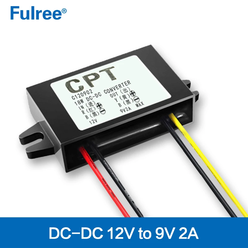 12V to 9V DC DC Step Down Converter 12 Volt Convert to 9 Volt Buck ...