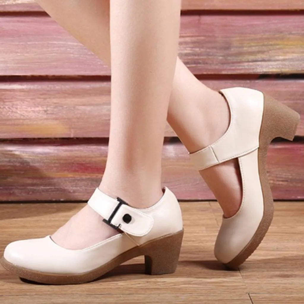 MUQGEW/Женская обувь на высоком каблуке, женская кожаная обувь, Румба ...