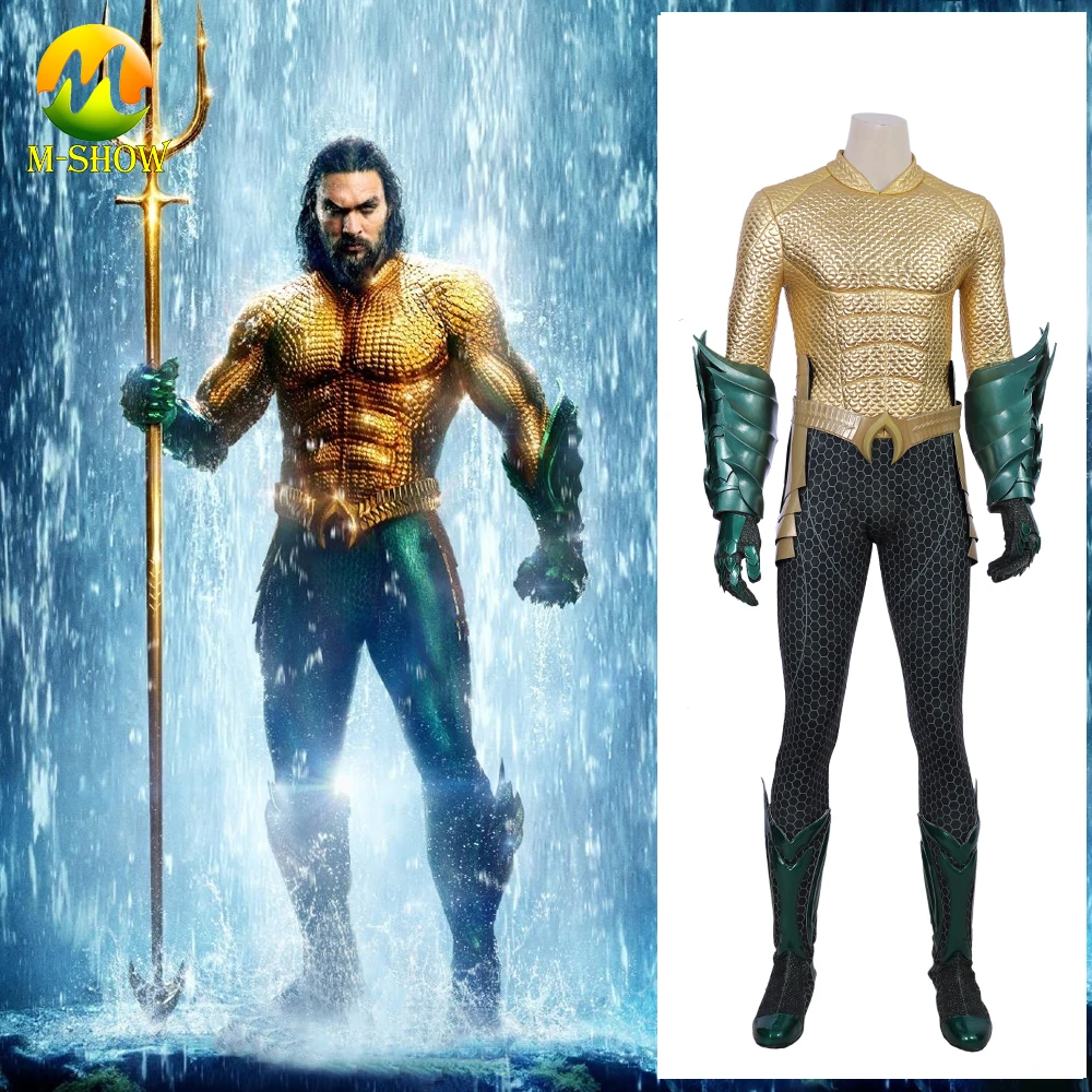 Aquaman Arthur Cosplay Costume Arthur Adult Male Cosplay Outfit Full ...