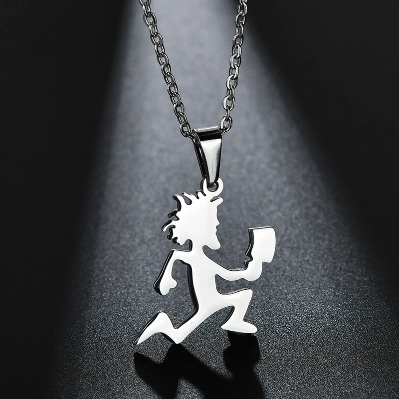 Gold-Silver-color-Man-Running-Pendants-Necklaces-Stainless-Steel-Sports ...