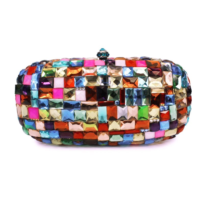 Multi color Evening Bag Clutch diamond Women handbag party purse clutch ...