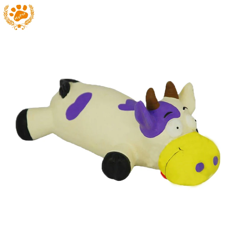 My pet 1pcs 100% latex rubber cow high quality novelty healthy exercise ...
