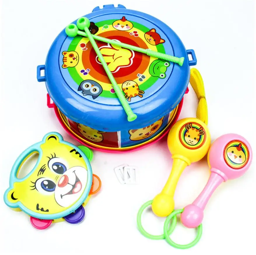 Hot New pattern a Set Drum Musical Education Bell Toy Instrument Toy ...