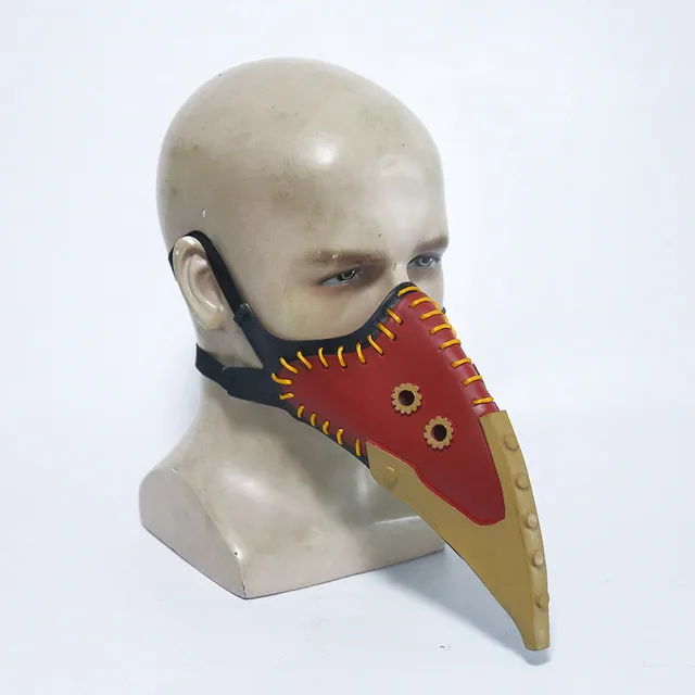 New My Hero Academia Overhaul Mask Cosplay Crow Mouth Plague Doctor ...