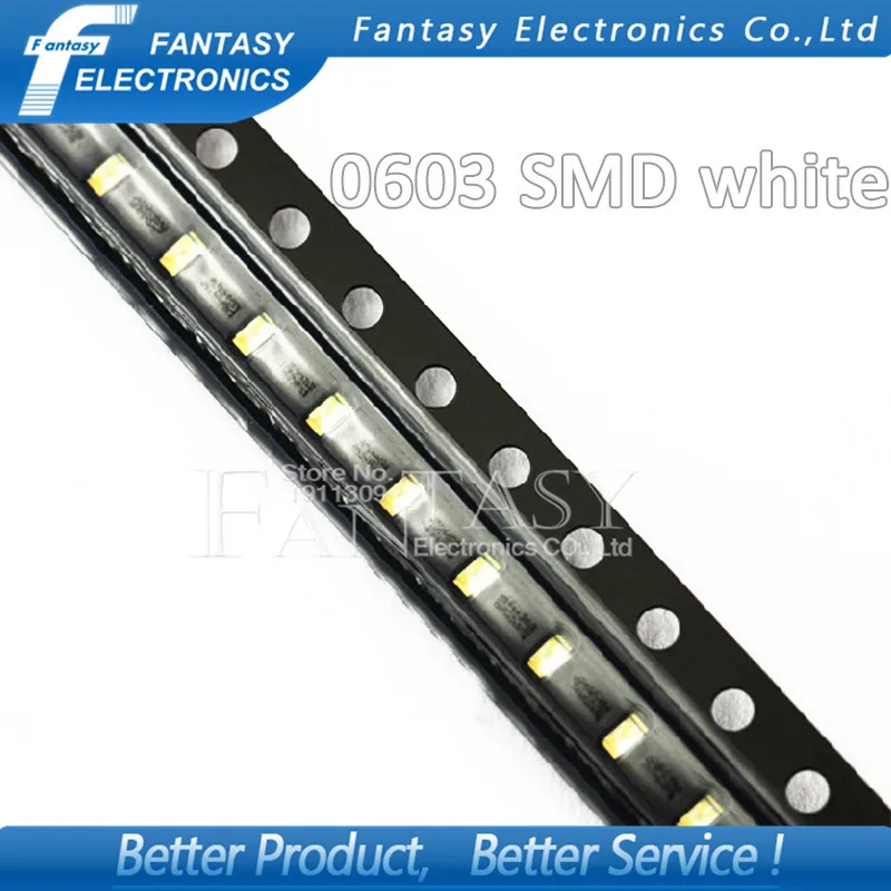 Aliexpress.com : Buy 100pcs White 0603 SMD LED diodes light from ...