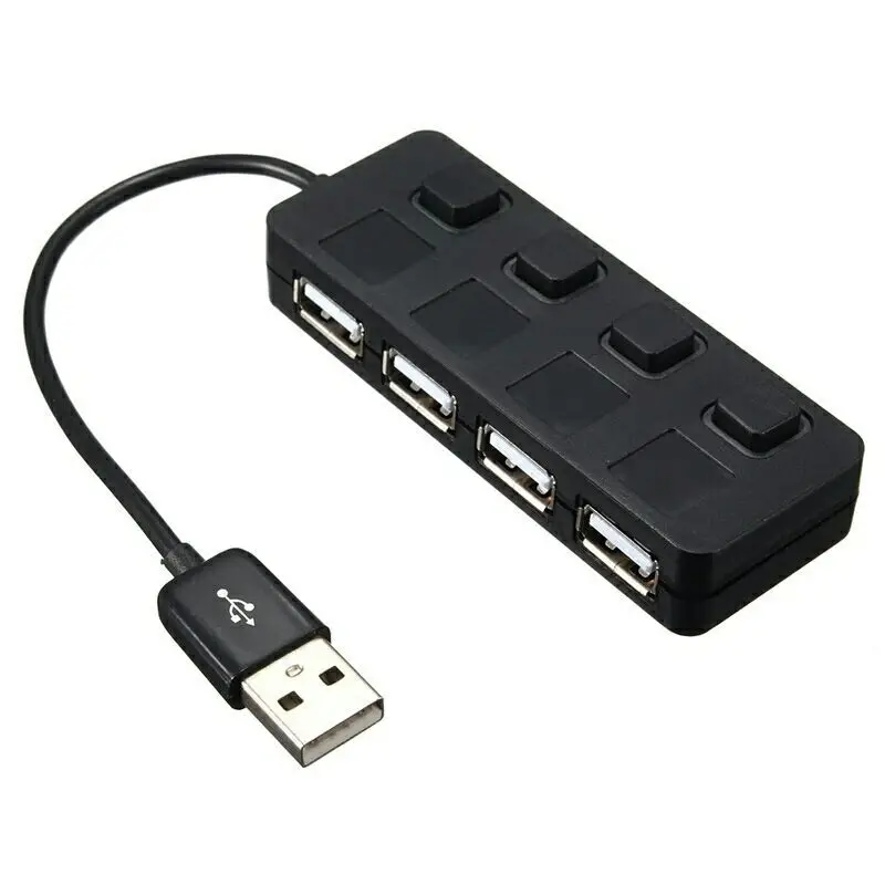 Aliexpress.com : Buy BASIX 4 Port USB 2.0 High Speed Hub With Push ...