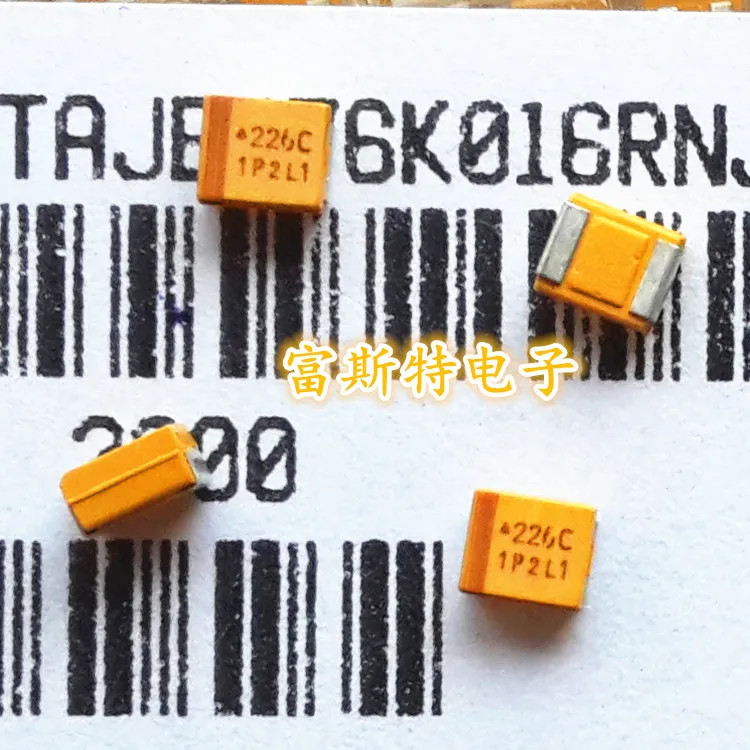 SMD tantalum capacitor 22 uf 16 v type B 3528 226 c 226 yellow bile ...