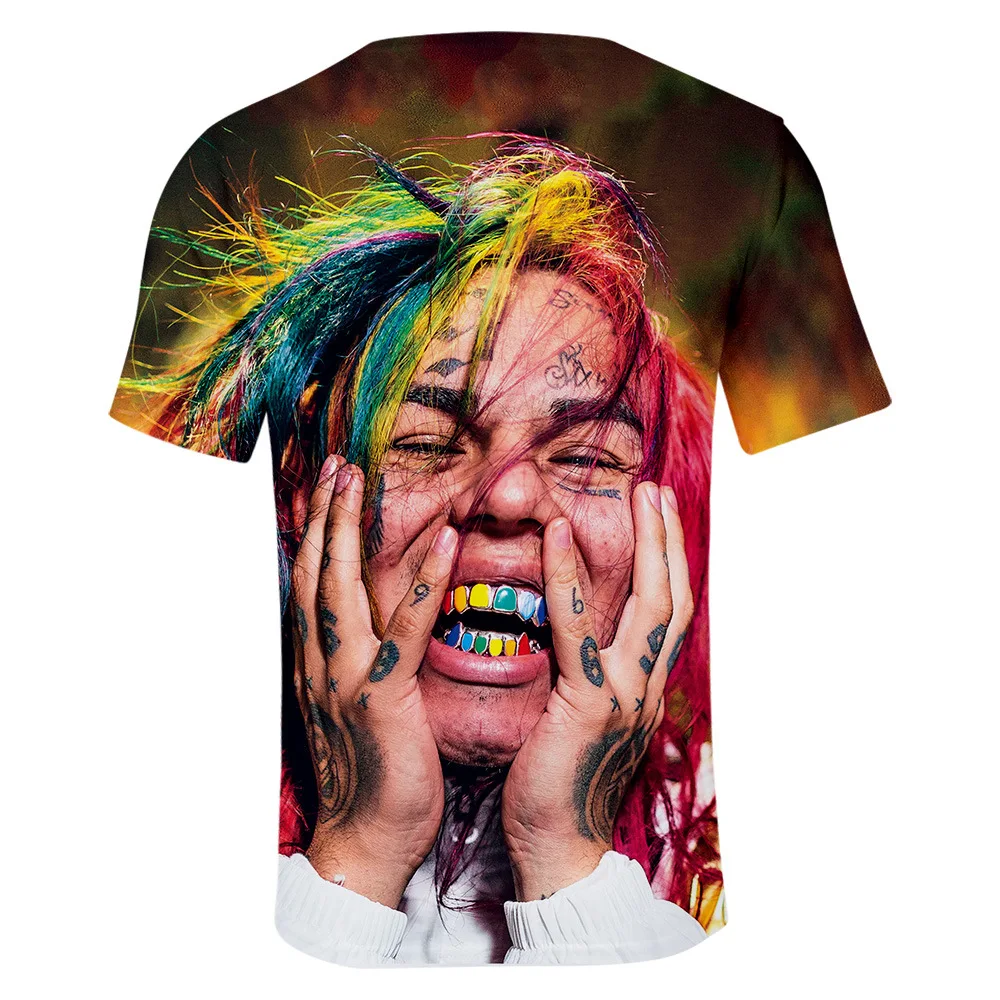 Hip Hop Rapper 69 6ix9ine Tekashi69 3D Printed T-Shirt Women Men Summer ...