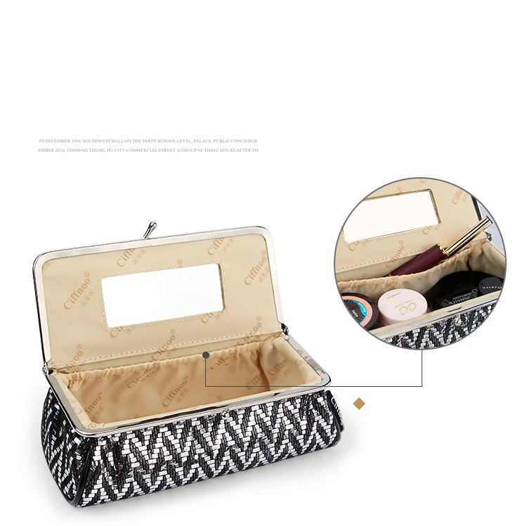 Поступление, женская косметичка с зеркалом, портативная косметичка для ...