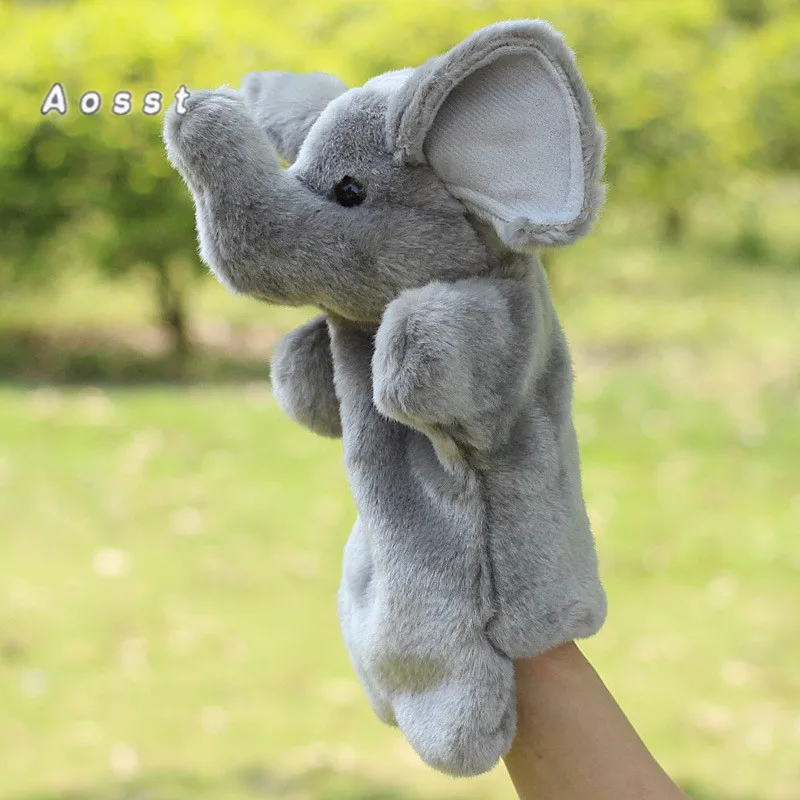 AOSST Selling 2017 plush toy puppet elephant finger puppets children ...