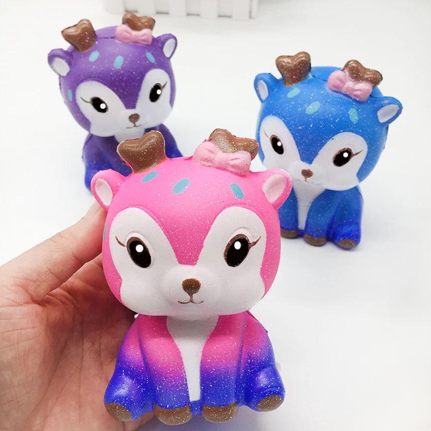 10CM Jumbo Cute Kawaii Deer Squishy Squeeze Squishi Toy Slow Rising for ...