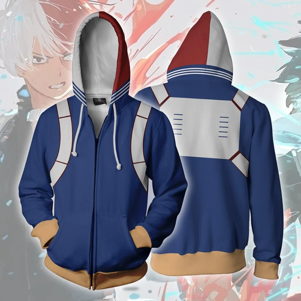 My Hero Academia Costumes Todoroki Syouto Sweatshirts Cosplay 3D ...