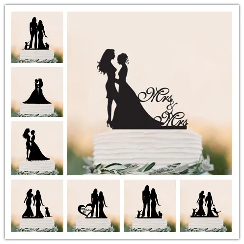 Two Brides Cake Topper