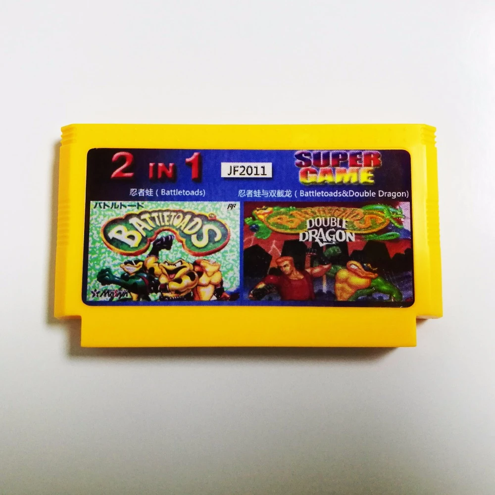Battletoads/Battletoads&Double Dragon 2in1 Big Yellow 8 bit 60 pins ...