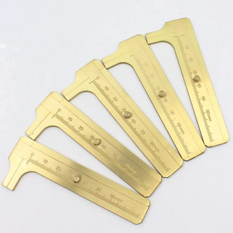Mini Brass Sliding Gauge Vernier Caliper Measure Measurement Tool For ...