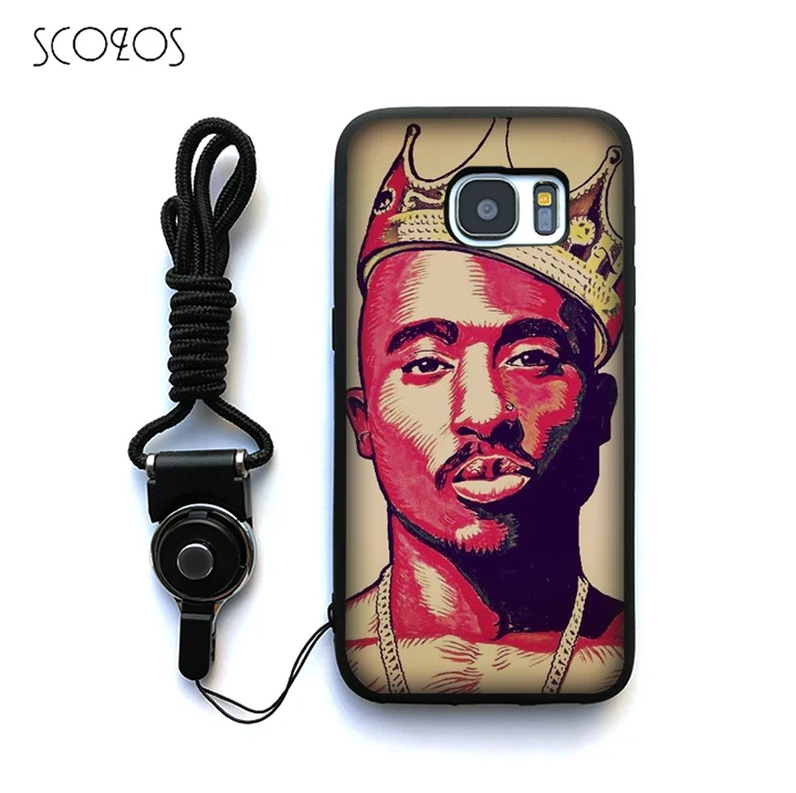 SCOZOS 2Pac Tupac Shakur Rap Singer Silicone Case For Samsung Galaxy S6 ...