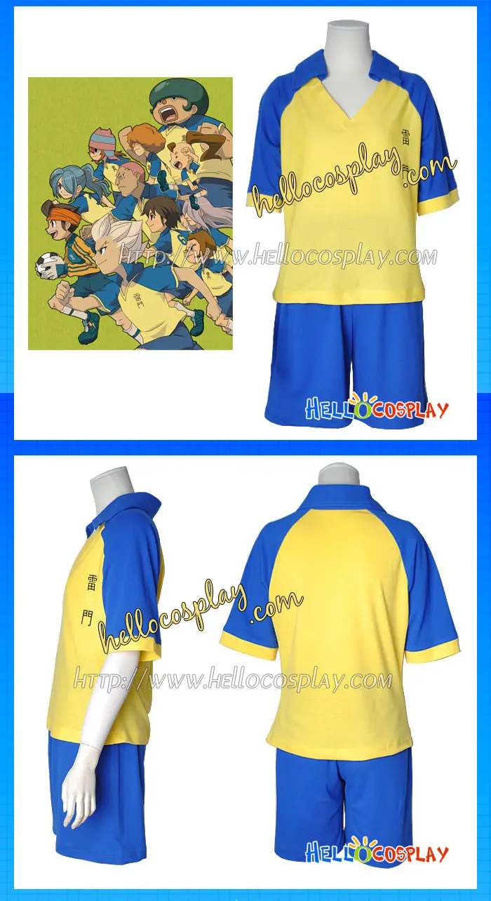 Envío gratis Inazuma Eleven Cosplay Raimon deportivo uniforme hecho a ...