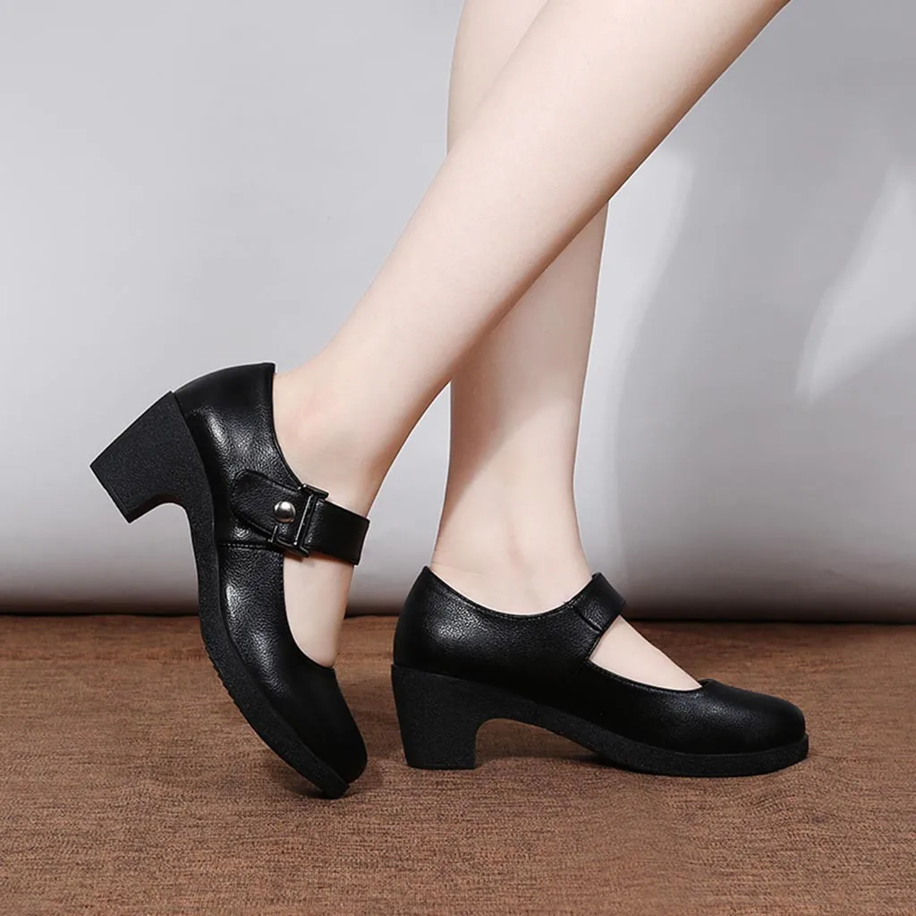 MUQGEW/Женская обувь на высоком каблуке, женская кожаная обувь, Румба ...