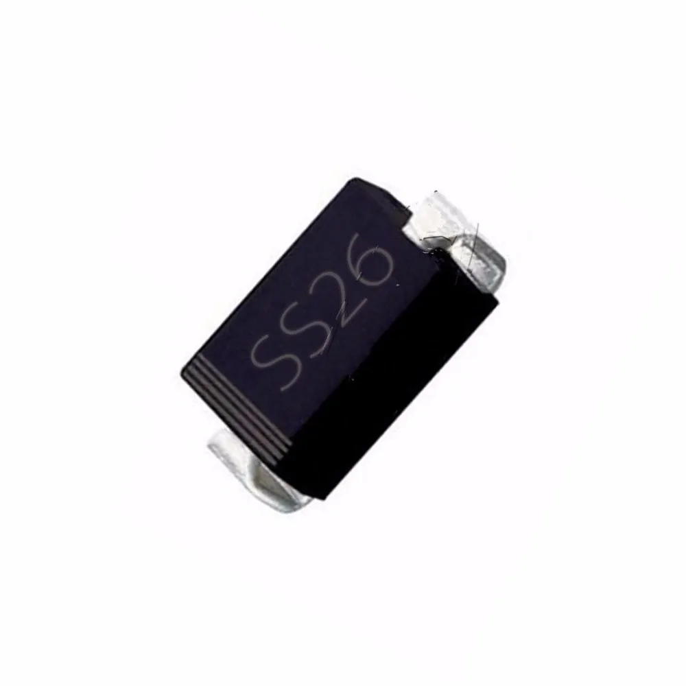 50PCS SS26 SB260 DO 214AA SMB 쇼트 키 정류 다이오드|diode|diode schottkydiode ...
