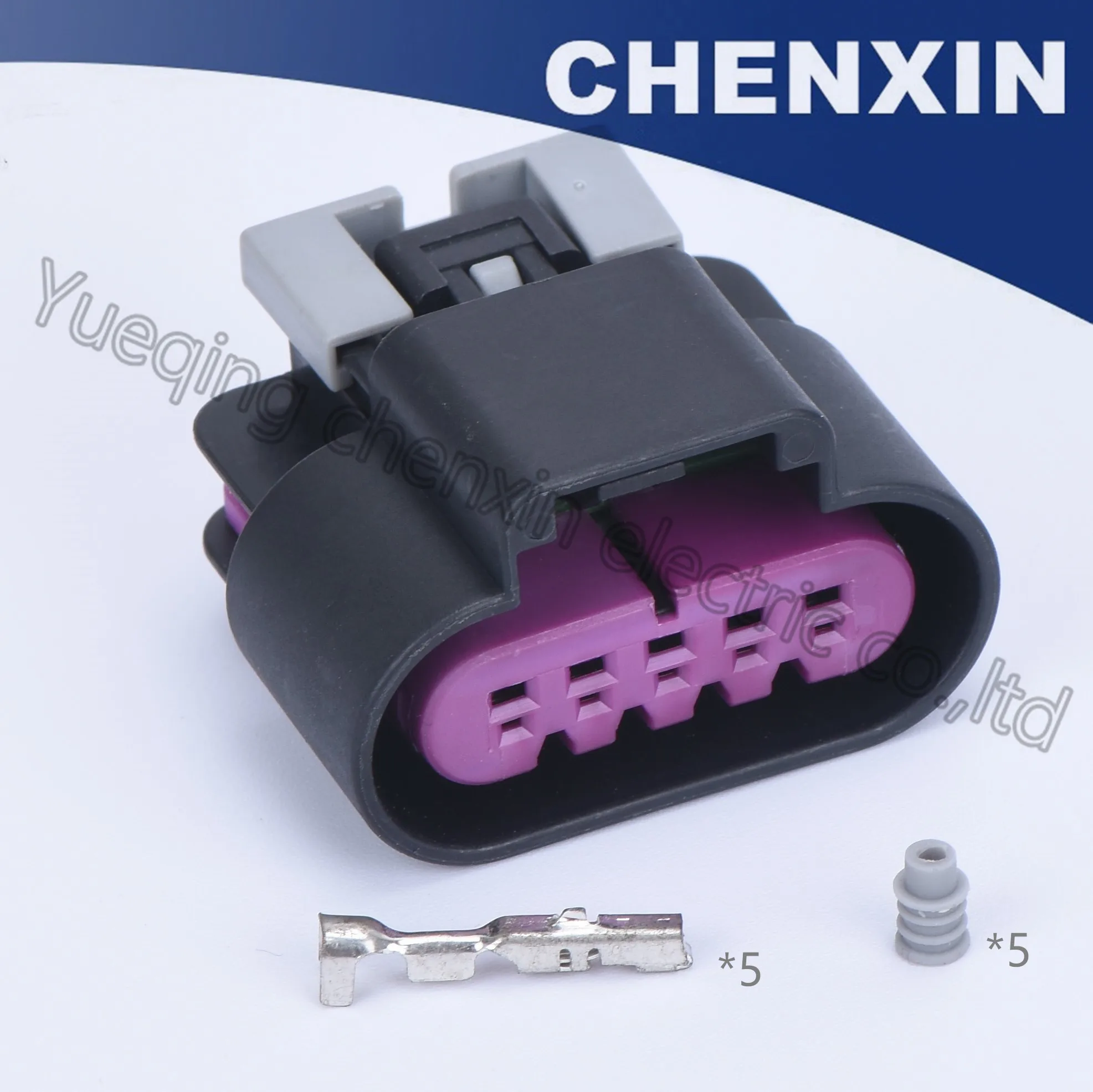 Black 5 pin car waterproof auto connector female 1.5 efi series ...