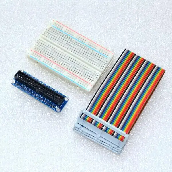 Raspberry Pi 3, expansion DIY kit (GPIO cable + breadboard + GPIO ...