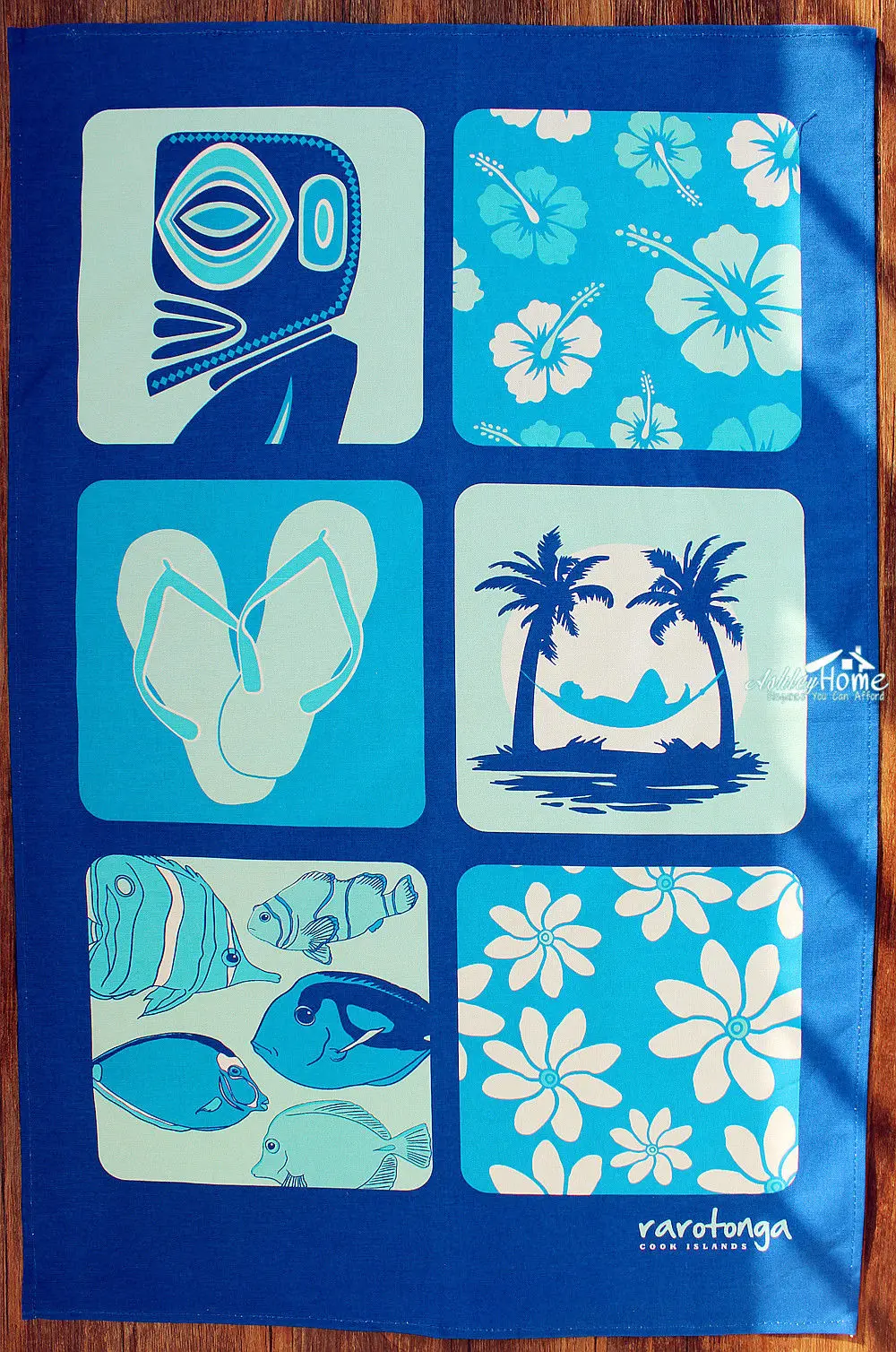 Rarotonga, Cook Islands, Souvenir 100% Cotton Kitchen Tea Towel - Table ...