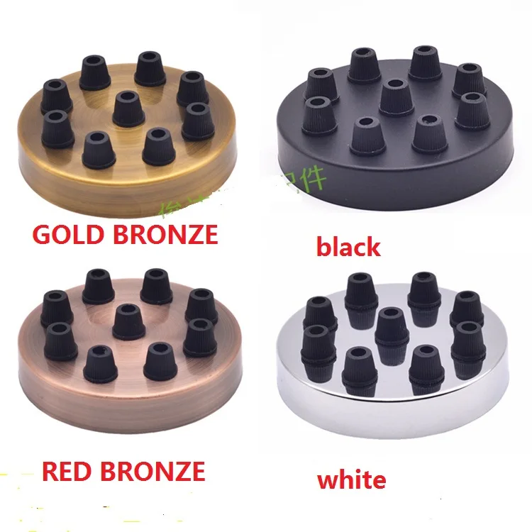 Multi ceiling rose with cable wire grip pendant light ceiling canopy ...