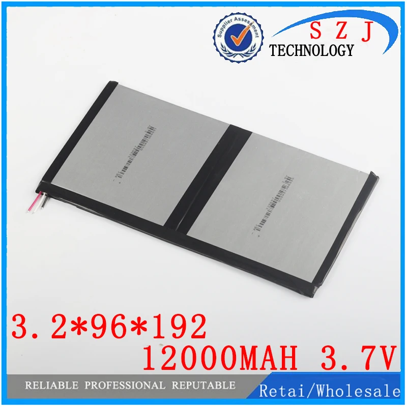 Sale 3.7v 12000mAh For Teclast X98 air 3G P98 3G, chuwi v99i Tablet PC Battery 3 wire Perfect ...