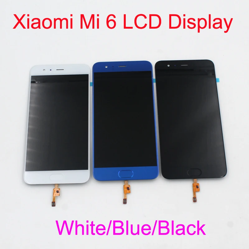 원래 새로운 5.15 "교체 LCD 6 Mi6 LCD 디스플레이 터치 스크린 + 전면 장착 지문 디지타이저 어셈블리|lcd ...