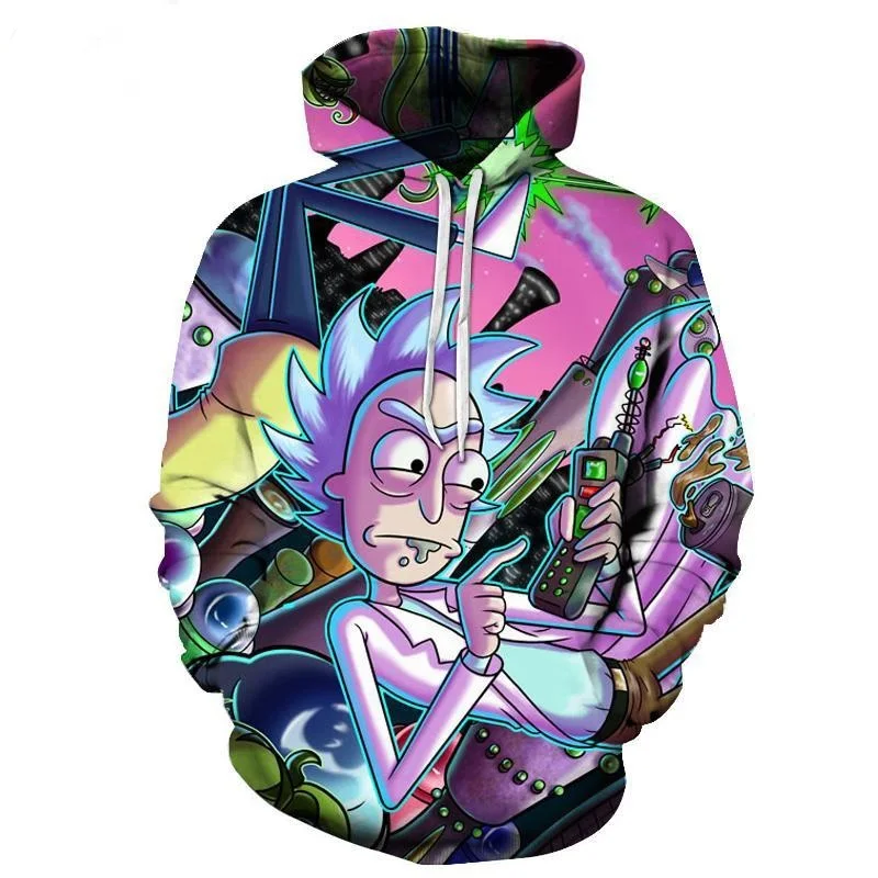 Rick And Morty 3d Hoodies Men Women Sweatshirts Anime Fashion Pullover