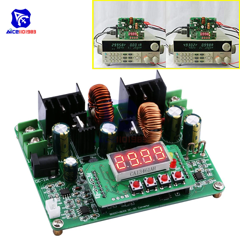 Diymore Cc/cv Dc-dc Dc 10-40v To Dc 0-38v Step Up/down Boost Buck ...