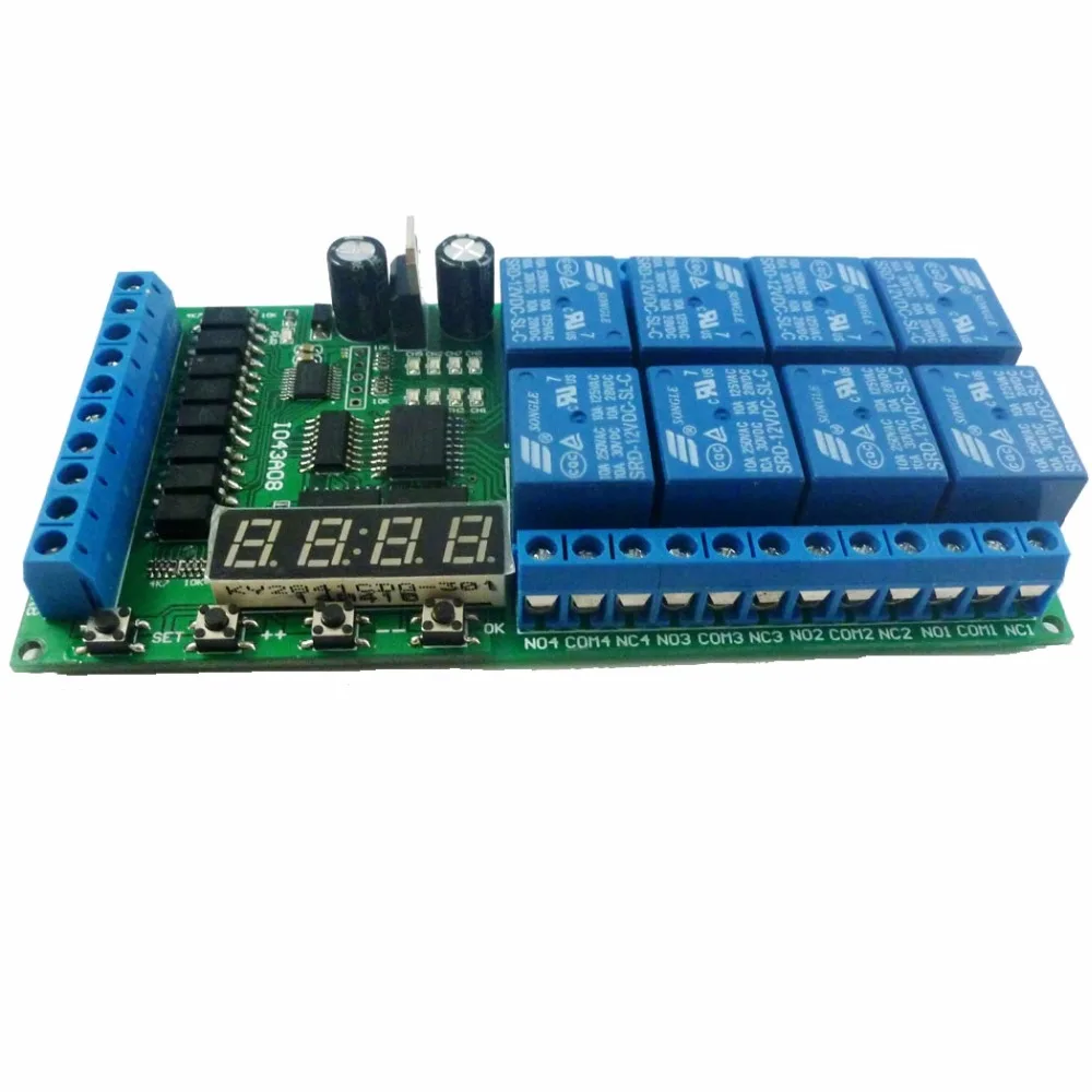 8CH-DC-12V-Multifunction-Delay-Module-Cycle-Timer-Switch-For-Power ...