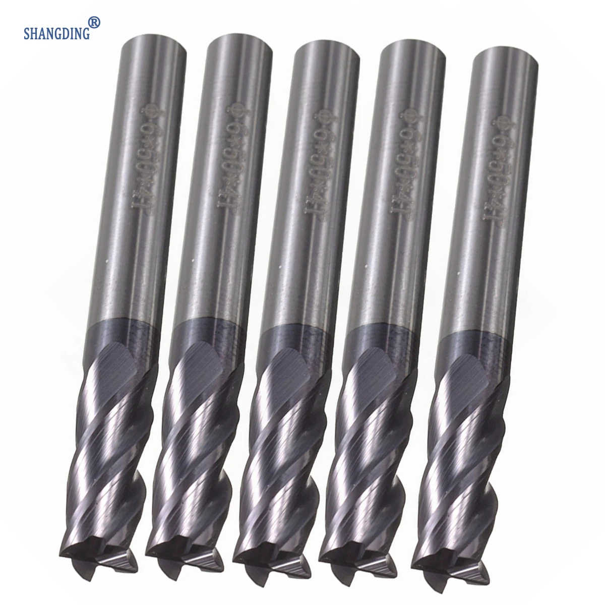 5pcs-New-4-Flute-End-Mill-Set-Tungsten-Carbide-CNC-Milling-Cutter ...