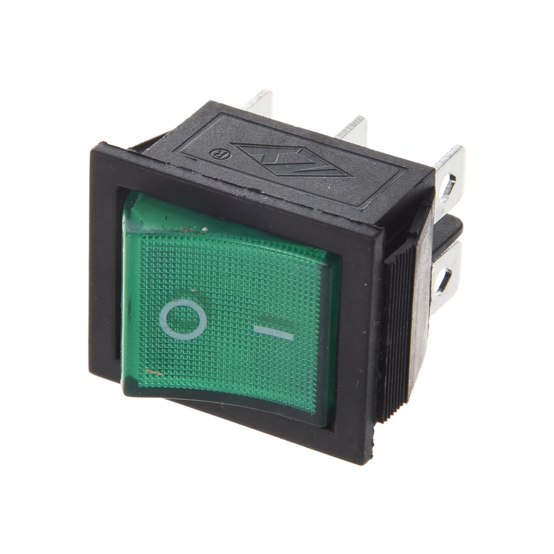 Ac 16a/250v 20a/125v Green Light Illuminated Dpdt On/on Boat Rocker ...