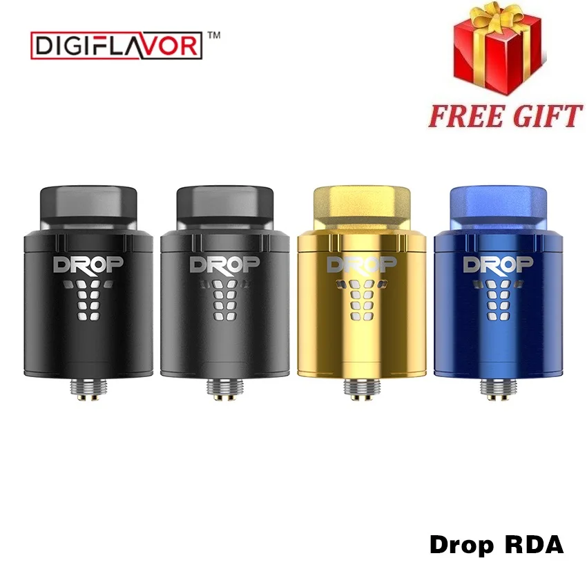 Original Digiflavor Drop RDA Atomizer 24mm 810/510 drip tip option ...