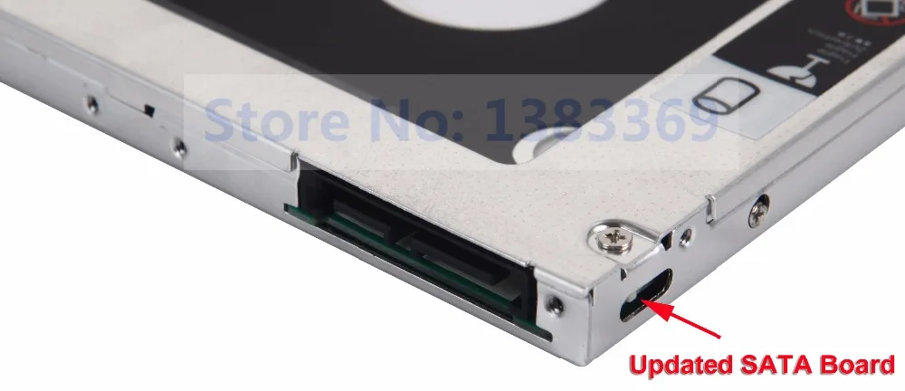 SATA 2nd Hard Drive SSD HDD Module Caddy Adapter for HP EliteBook 2560P ...