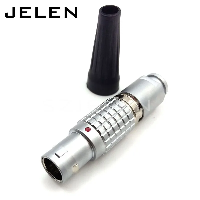 LEMO connector 10pin plug, FGG.1B.310.CLAD62Z , metal plug self locking ...