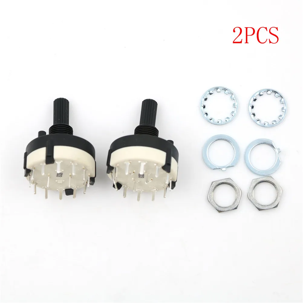 2pc RS26 2 Pole Position 6 Selectable Band Rotary Channel Selector ...