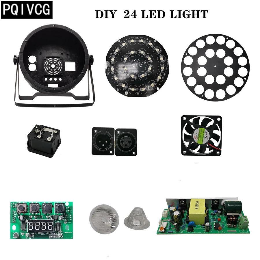 24x12w led par 조명 DIY 액세서리 RGBW 4 in 1 24 led 조명 diy 어셈블리, 24 개|무대 조명 ...