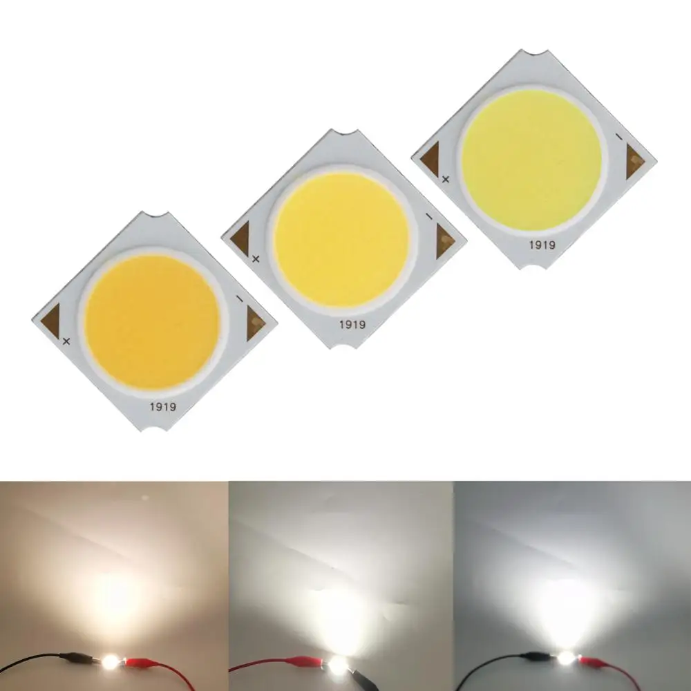 직경 19x19mm 사각형 알루미늄 보드 LED COB 스트립, Epistar 칩 광원 모듈 10W 15W 20W 30W COB ...