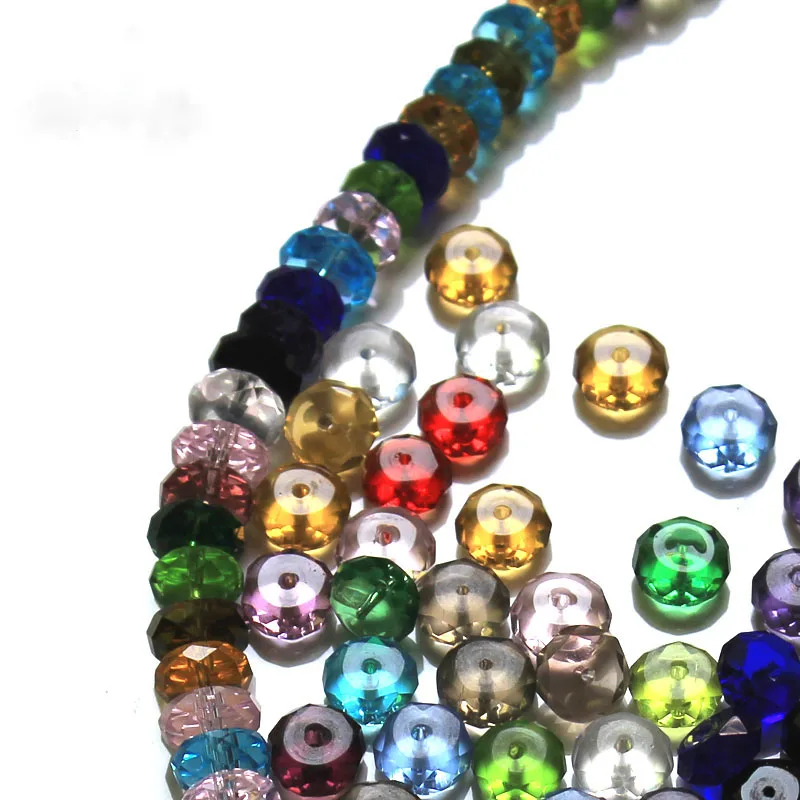 Tyre Shape Round Faceted Austrian crystal beads 100pcs 8x3mm Top AAA ...
