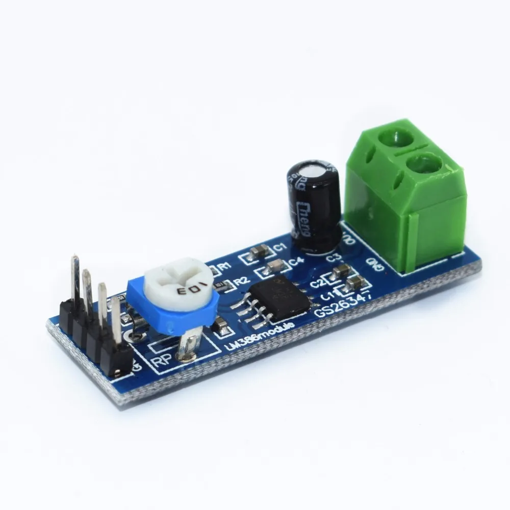 1PCS LM386 Audio Amplifier Module 200 Times 5V 12V Input 10K Resistance ...