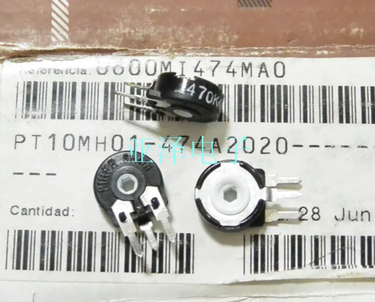 pt10v Piher Trimmer Preset Potentiometer 470k 2 Stk 500k Der Stil ...