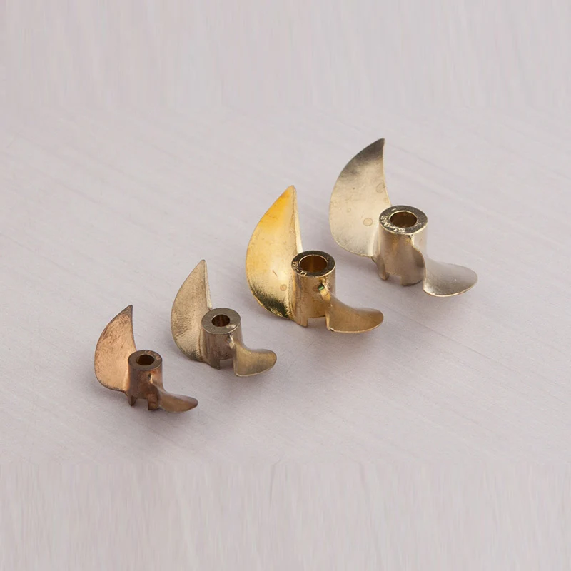 FATJAY hélice de 2 palas de metal y bronce para barco a control remoto ...