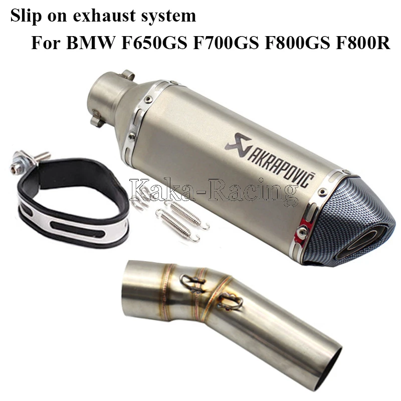 F800gs akrapovic tubo de escape da motocicleta mid link silenciador ...