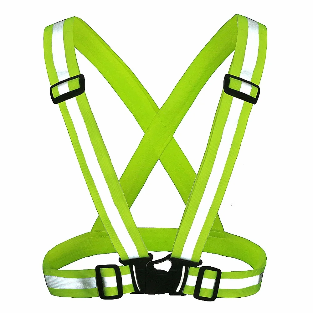 Mnsd Strap Yellow Safety Vest Reflective Vest Chaleco Reflectante