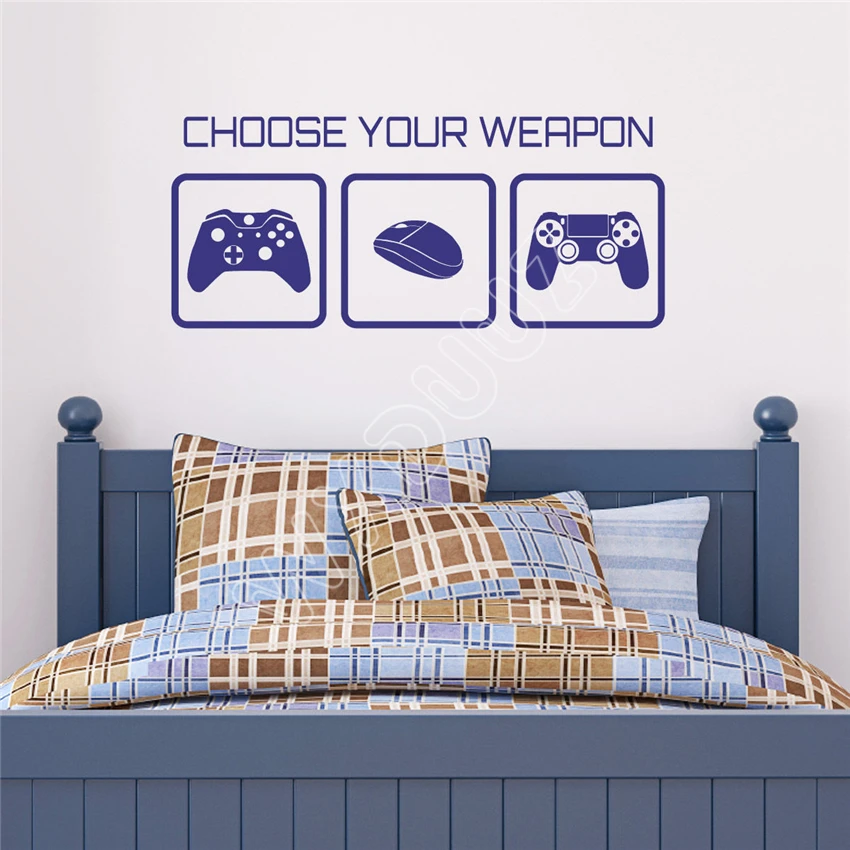 WXDUUZ Gaming Wall Sticker Choose Your Weapon Video Game Wall Sticker ... WXDUUZ Gaming Wall Sticker Choose Your Weapon Video Game Wall Sticker ...