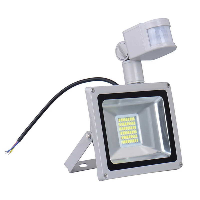 30W 1800LM LED Spotlight PIR Security Motion Sensor Outdoor Waterproof ...