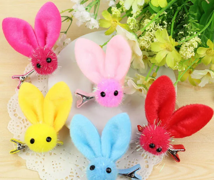2PCS Elfin Rabbit Ear Hairpins Hair Accessories Cartoon Hair Clip for ...