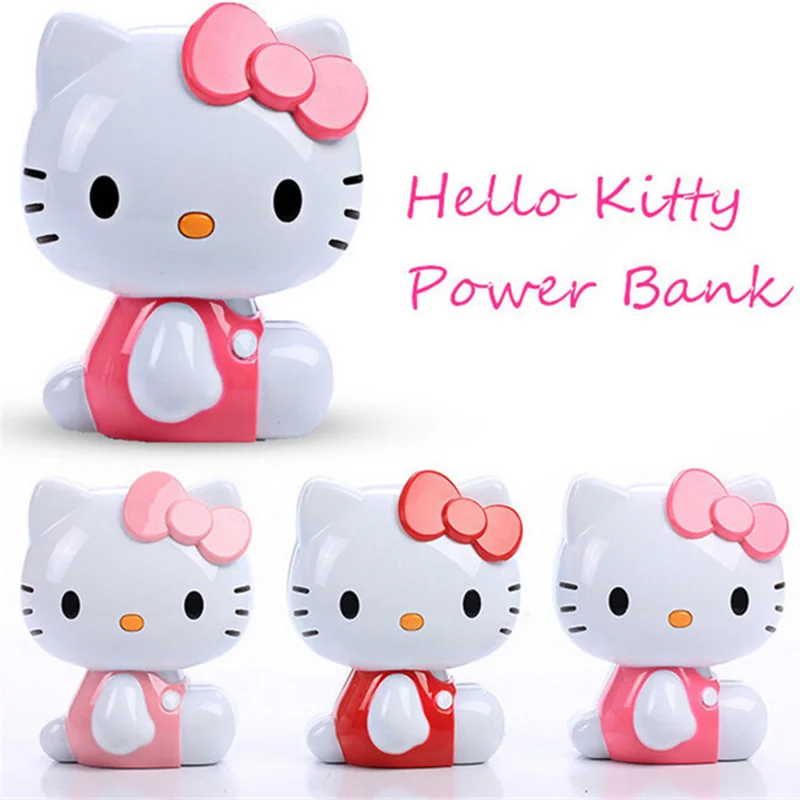 11000 mAh USB 3D Korea cute Hello Kitty cartoon moblie external ...